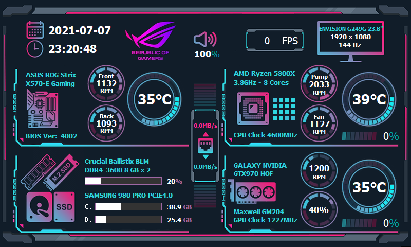 Aida64 Sensor Panel Templates 1024x600 Printable Templates